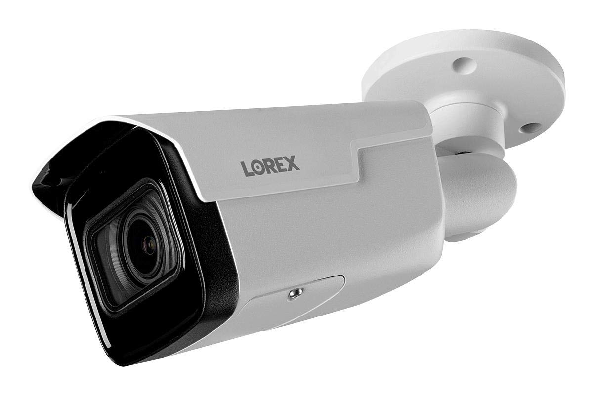 Lorex LNB9292B 4K (8MP) Motorized Varifocal Smart IP Black Security Camera with 4X Optical Zoom and Real-Time 30FPS Recording, 150ft Night Vision, IP67, White, Camera Only (M. ) (Renewed)