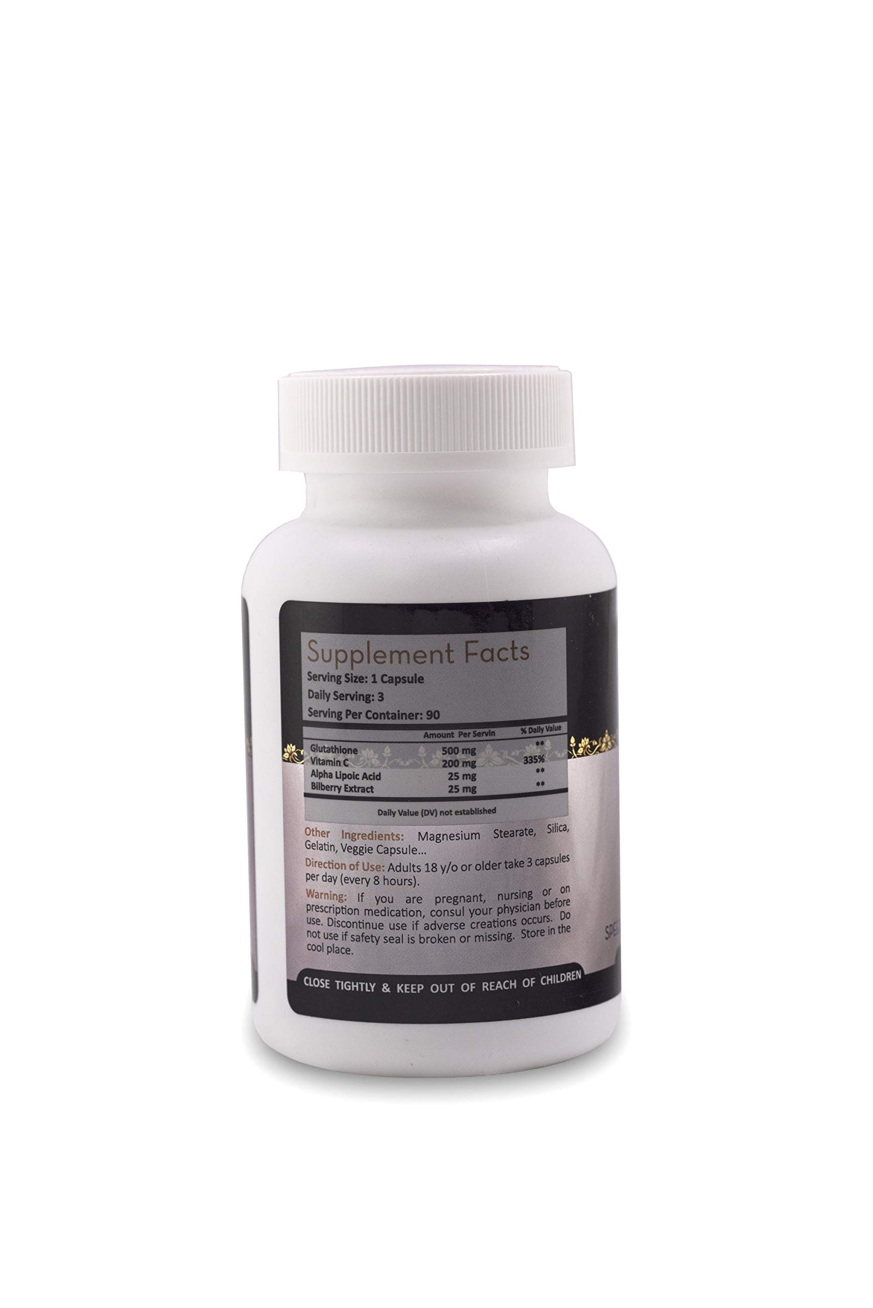 Skin BRIGHTENING Supplement G.White MAXX, Increase The Immune System, Boost Anti-Oxidants and Complexion Lightening Skincare with Glutathione, Vitamin C and European Bilberry Extract.