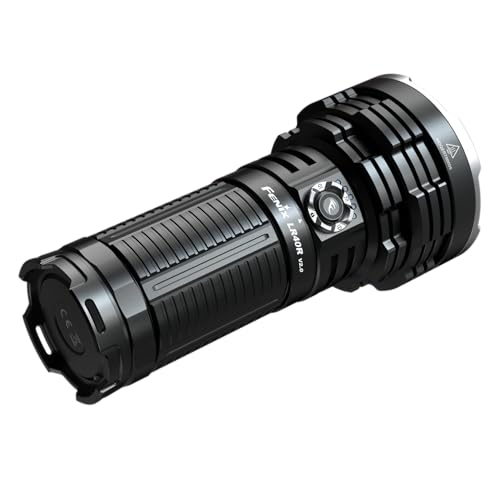 Fenix LR40R V2.0 15,000 Lumen Super Bright Flashlight, USB-C Fast Charging Rechargeable Long Throw Searchlight with Floodlight and Spotlight and Lumentac Organizer