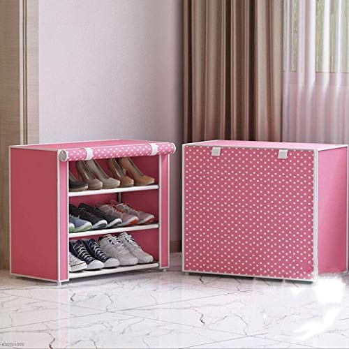 JAHH Shoe Rack, Home Shoe Rack with Dustproof Cover Closet Shoe Storage Cabinet Organizer, for Entryway Bedroom Living Room