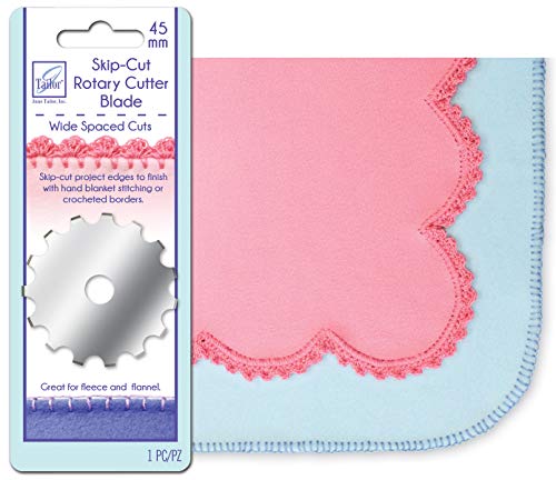 June Tailor Wide-Skip Blade Edging Tool for Fleece Blankets