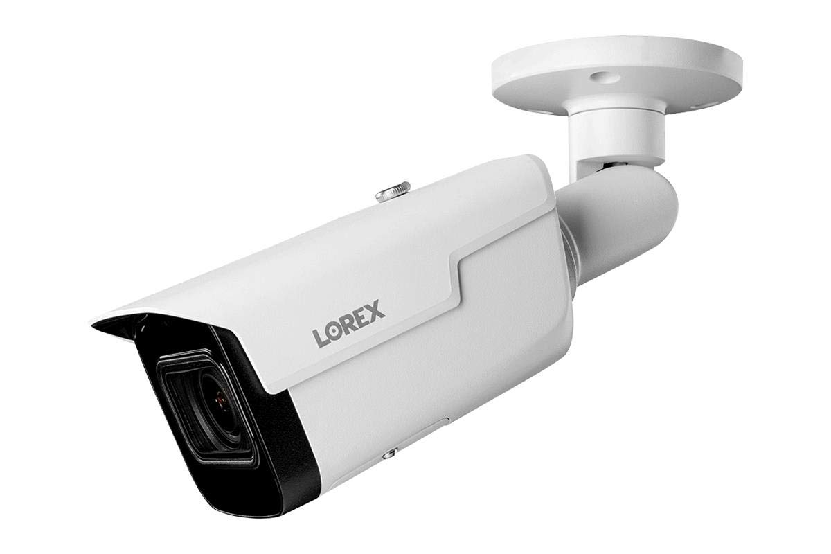 Lorex LNB9292B 4K (8MP) Motorized Varifocal Smart IP Black Security Camera with 4X Optical Zoom and Real-Time 30FPS Recording, 150ft Night Vision, IP67, White, Camera Only (M. ) (Renewed)