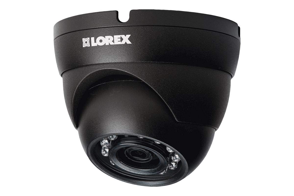Lorex LEV1512 Indoor/Outdoor 720p HD Weatherproof MPX Security Dome Camera, 3.6mm, 112ft IR Night Vision, Works with DV800/900, LHV5100/5100W Series DVR, Black (Camera Only)