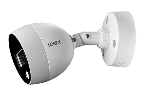 Lorex C883DA Indoor/Outdoor 4K Ultra HD Active Deterrence Security Analog Bullet Camera, with 135ft Color Night Vision, IP67 Weatherproof, Camera Only, 4 Pack (M. ) (Renewed)