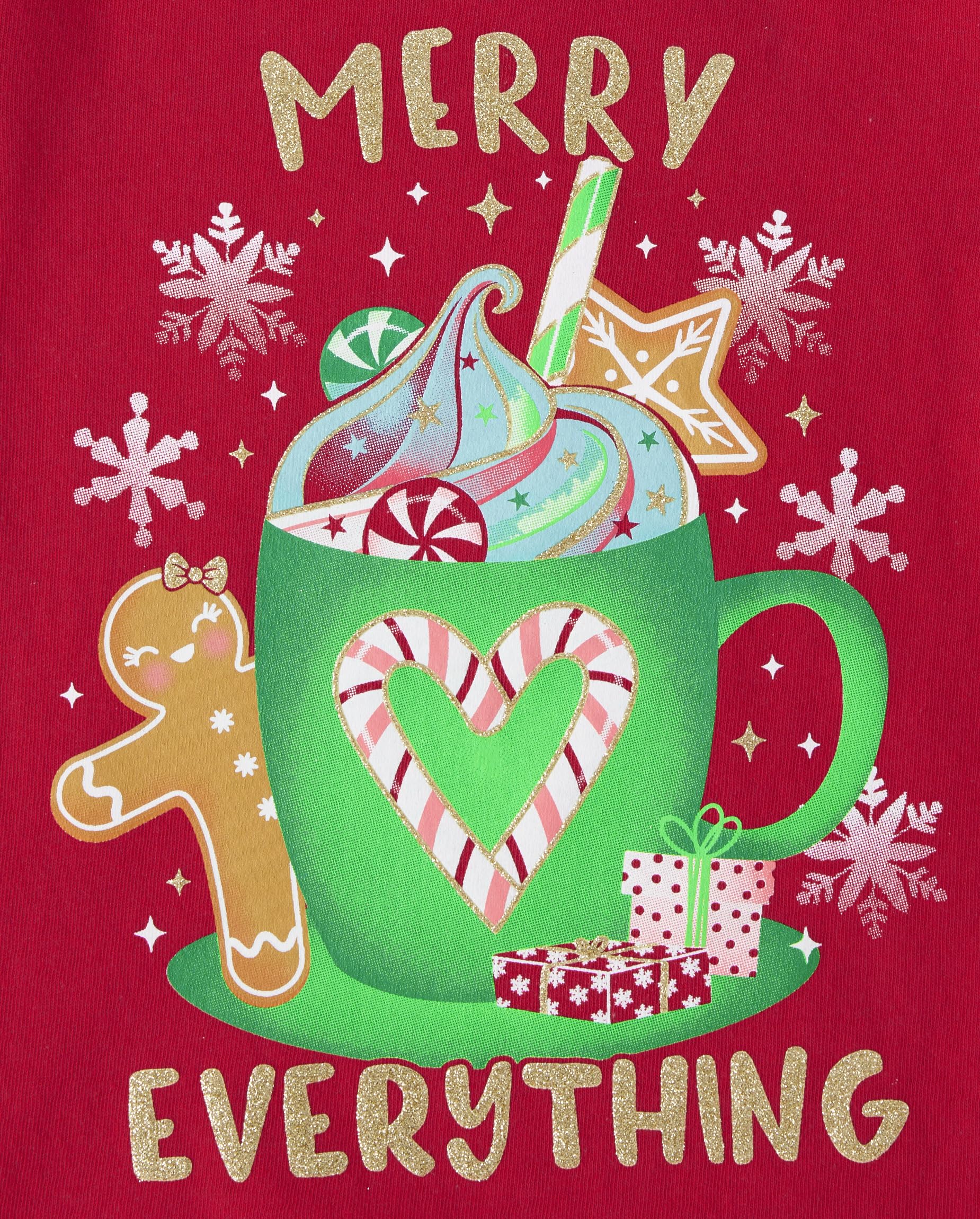 The Children's Place Unisex-Baby And Newborn Long Sleeve Graphic Bodysuit Christmas 2T