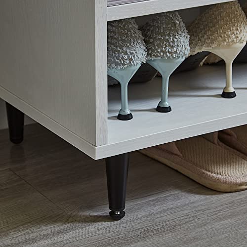 OLD CAPTAIN Shoes Cabinet,5-Tier Modern Entryway Organizer Cabinet with Door,Deodorisation and Automatic Lighting (Grey)