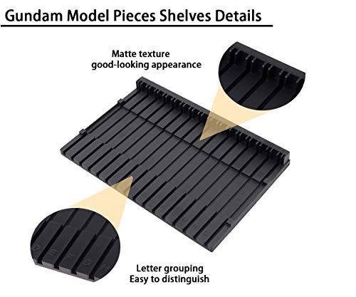 POMER Gundam Model Pieces Shelves Tool Stand Holder Rack,11.4x7.5inch Plastic Tool Drawer Storage Container for Aciton Figures Model Making Accessories DIY(1 PCS)