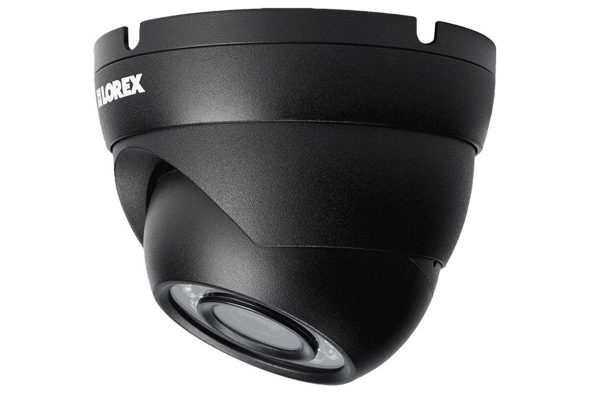 Lorex LEV1512 Indoor/Outdoor 720p HD Weatherproof MPX Security Dome Camera, 3.6mm, 112ft IR Night Vision, Works with DV800/900, LHV5100/5100W Series DVR, Black (Camera Only)