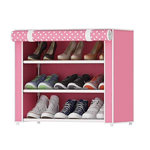 JAHH Shoe Rack, Home Shoe Rack with Dustproof Cover Closet Shoe Storage Cabinet Organizer, for Entryway Bedroom Living Room