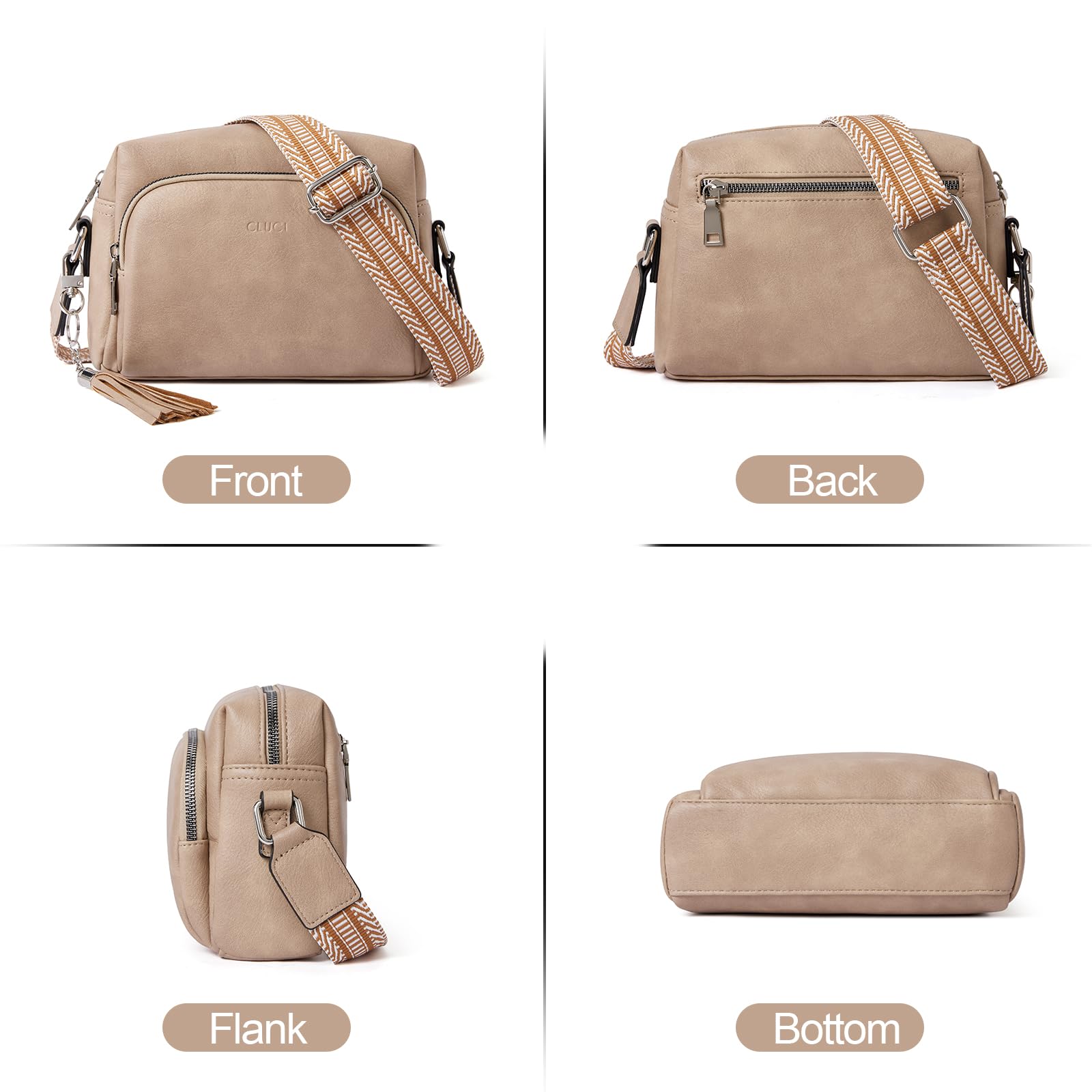 CLUCI Backpack Purse for Women+Crossbody Purses for Women