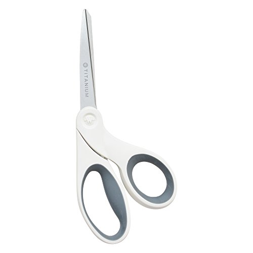 Westcott 8" Bent and 5" Straight Titanium Bonded Craft Scissors, Combo Pack (16378)