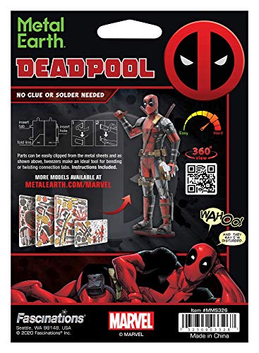 Fascinations Metal Earth Marvel Deadpool 3D Metal Model Kit