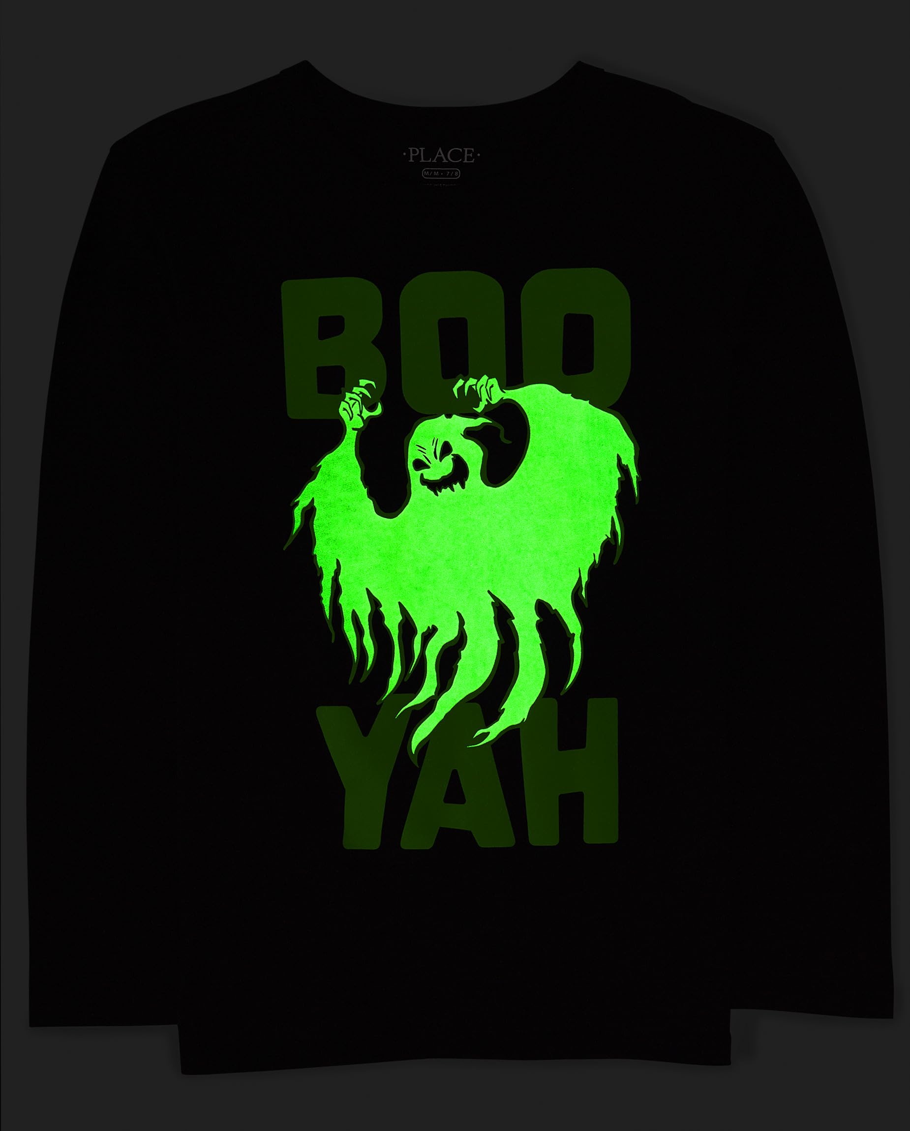 The Children's Place,Long Sleeve Halloween Graphic T-Shirt,Medium (7/8)