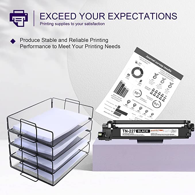 TN-227BK/C/M/Y TN227BK/C/M/Y High Yield Cartridge: UOTYUE 5Pack Compatible TN-227BK CMY High Yield Toner Cartridge Replacement for HL-3290CDW 3210CW 3230CDN MFC-L3770CDW L3710CW Printer,(2BK/1C/1M/1Y)