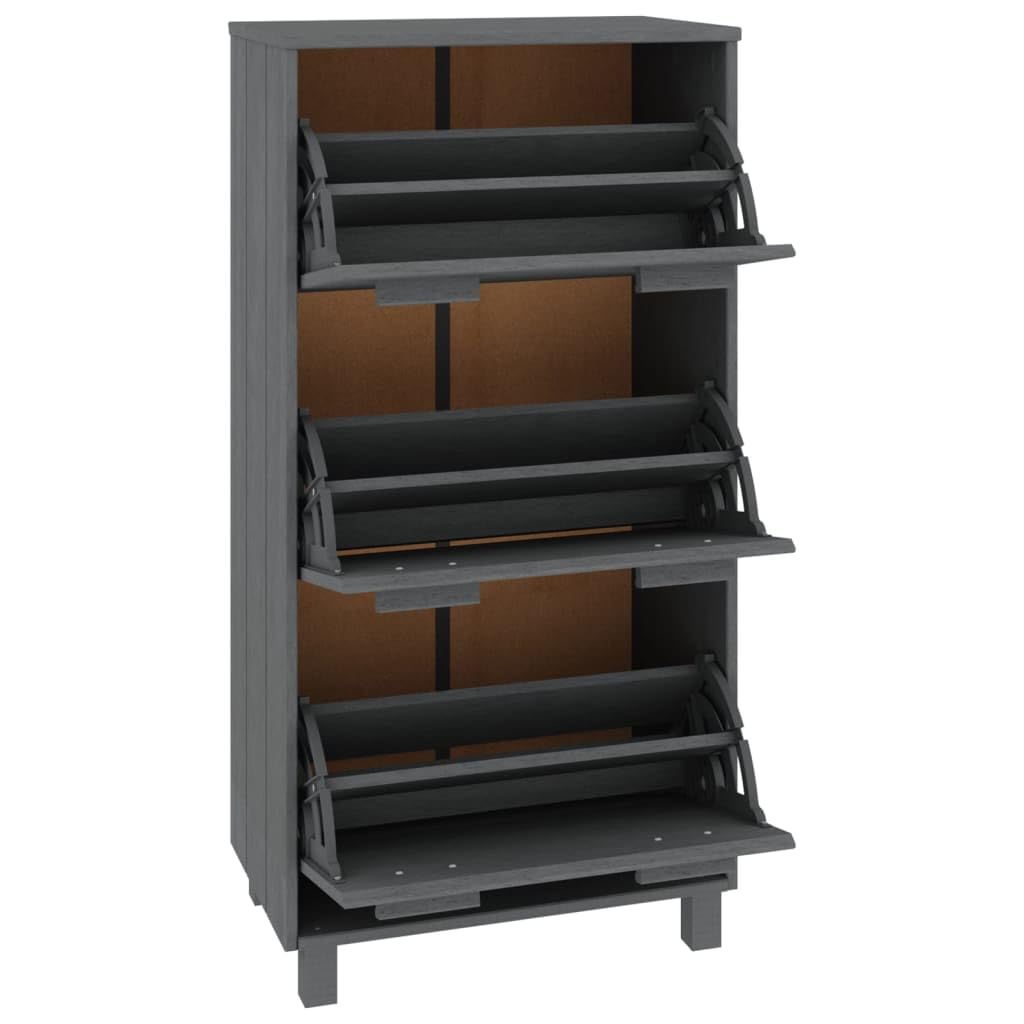 WEMYUFURN Shoe Cabinet Solid Wood Pine - Space-Saving Shoe Organizer - Shoe Rack for Closet, Entryway or Bedroom