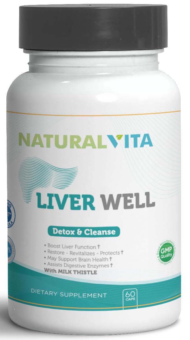 Liver Well (2) Cleanse, Metabolic Support Dtox - Liver Supplement for Liverwell Health with Milk Thistle Extract