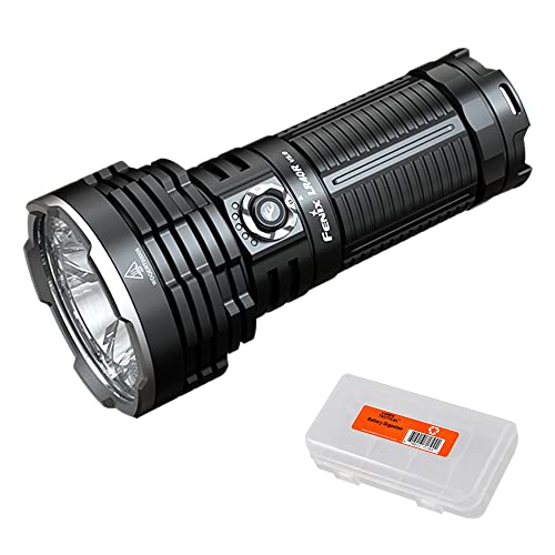 Fenix LR40R V2.0 15,000 Lumen Super Bright Flashlight, USB-C Fast Charging Rechargeable Long Throw Searchlight with Floodlight and Spotlight and Lumentac Organizer