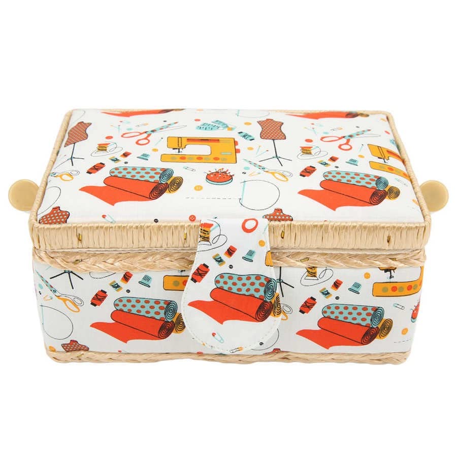 LUKEO Sewing Box Basket Lightweight Design for Office Journey Household