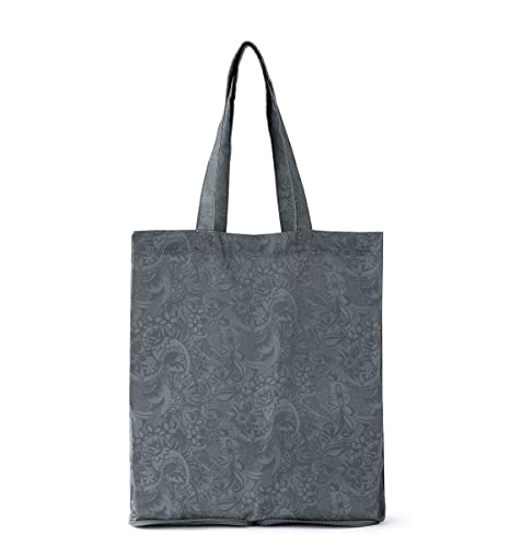 Sakroots Palo Alto Repreve Packable Tote in Eco-Twill, Black, One Size, Grey Spirit Desert