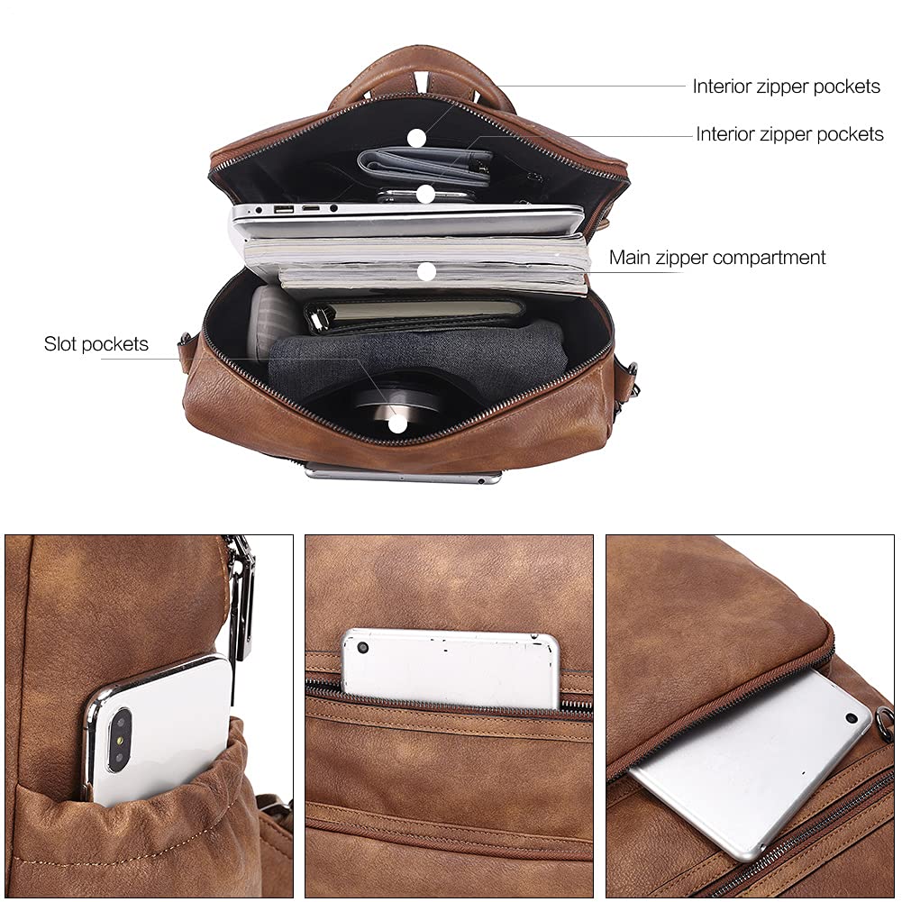 CLUCI Backpack Purse for Women Small Crossbody Bags for Women Trendy