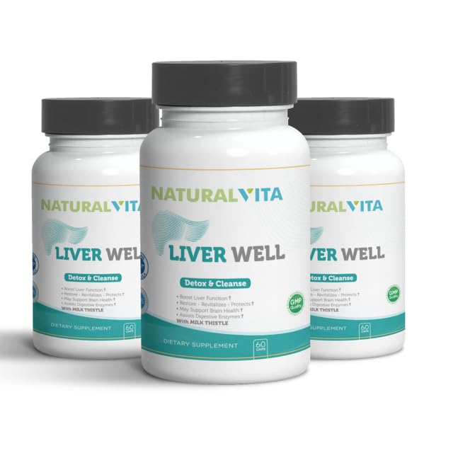 Liver Well (2) Cleanse, Metabolic Support Dtox - Liver Supplement for Liverwell Health with Milk Thistle Extract