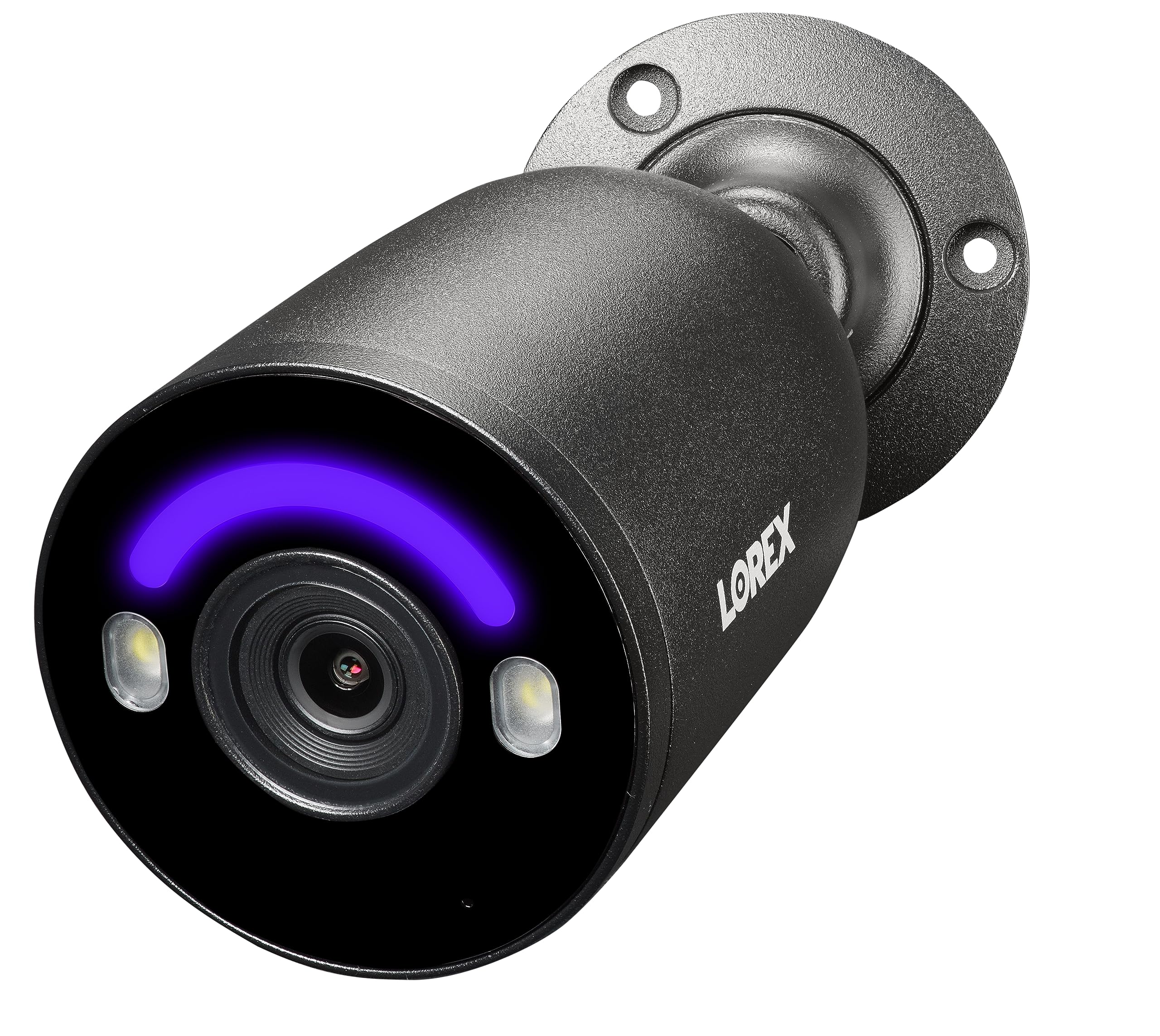 Lorex 4K 8MP Deterrence Bullet AI PoE IP Wired Add-On Metal Indoor/Outdoor Camera - Smart Security Lighting, Color Night Vision, Smart Motion Detection Plus, Two-Way Audio, IP67 Weatherproof Rated