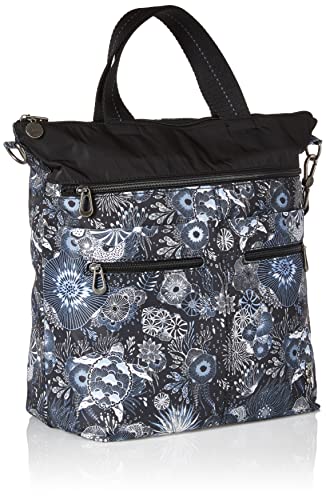 Sakroots Womens Eco-twill Berkeley Convertible Tote in REPREVE Eco Twill, Midnight Seascape, One Size US