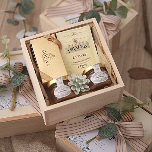 Rustic Wooden Box Small Wooden Box,4 Pieces Small Wood Square Storage Organizer Container Craft Box Small Wooden Box for Collectibles Home Venue Desktop Drawer Decor Succulent Pot ( 4'' x 4'' )