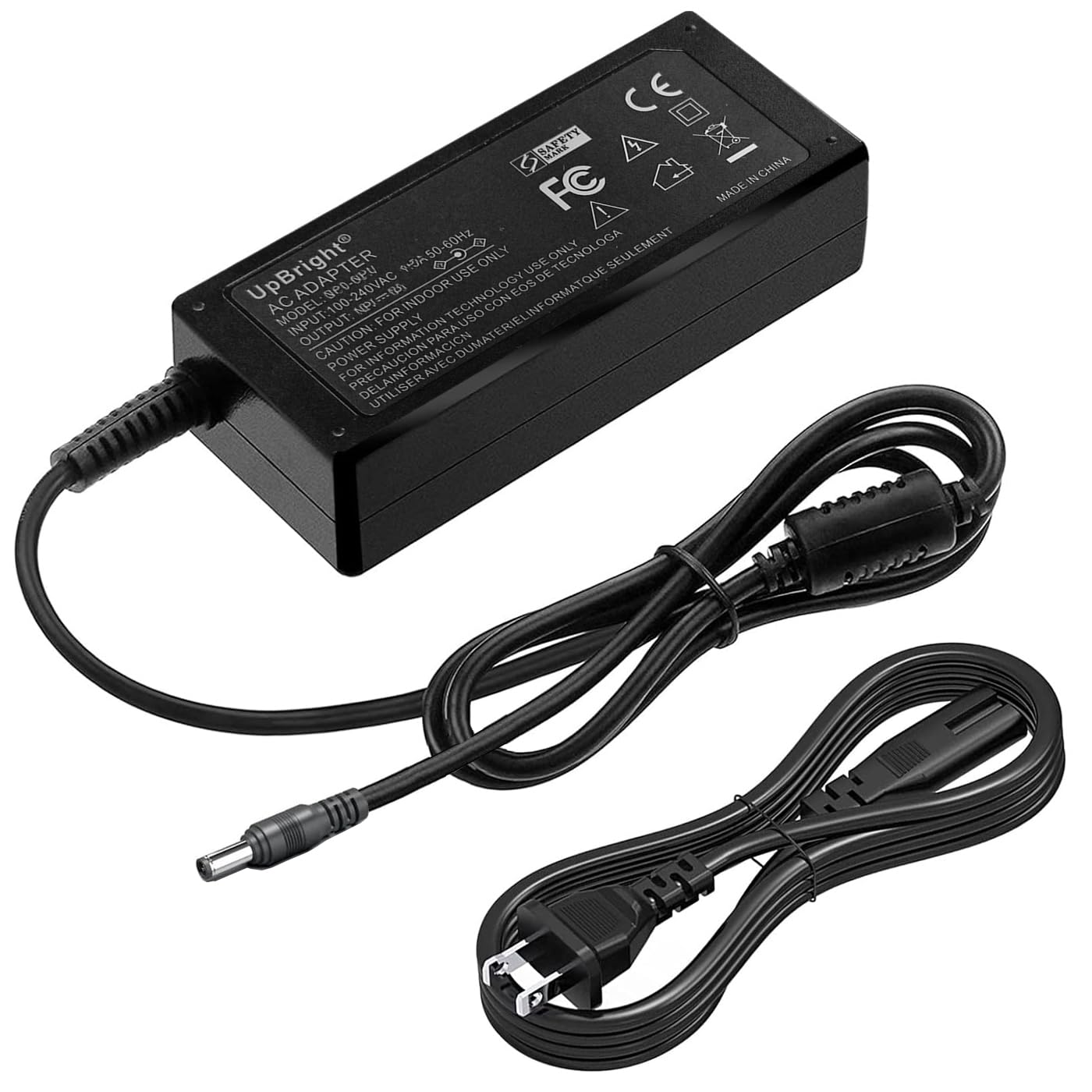 UpBright 12V 5A AC/DC Adapter Power Supply 8 Way Compatible with CCTV Security IP IR Camera DVR Swann Lorex FLIR Samsung Q-See LTE-DVR4-R LTE-DVR8-R DVR8-4575 LKB343 LHV2000 LAB223 LHV1000 CS-1205000