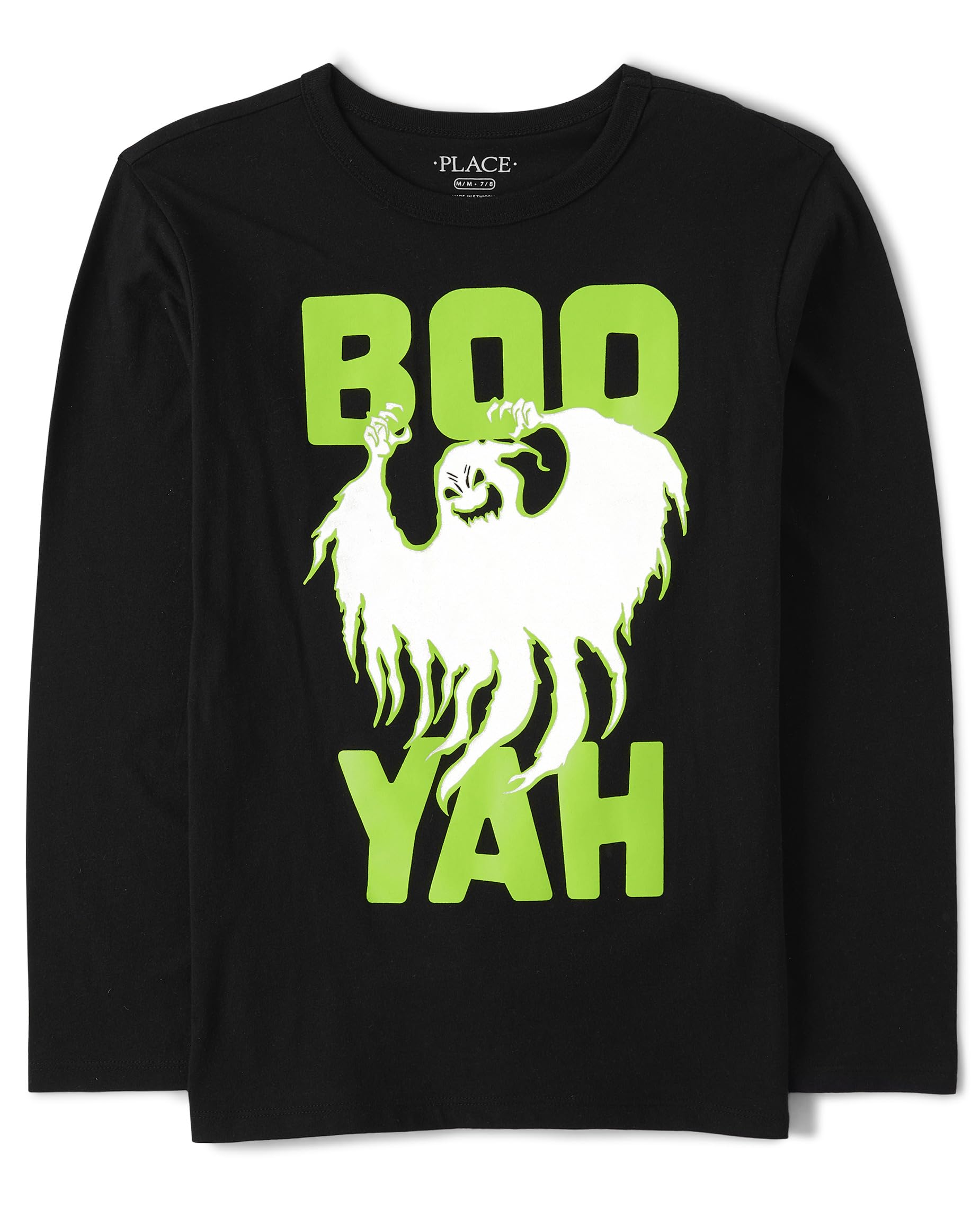The Children's Place,Long Sleeve Halloween Graphic T-Shirt,Medium (7/8)