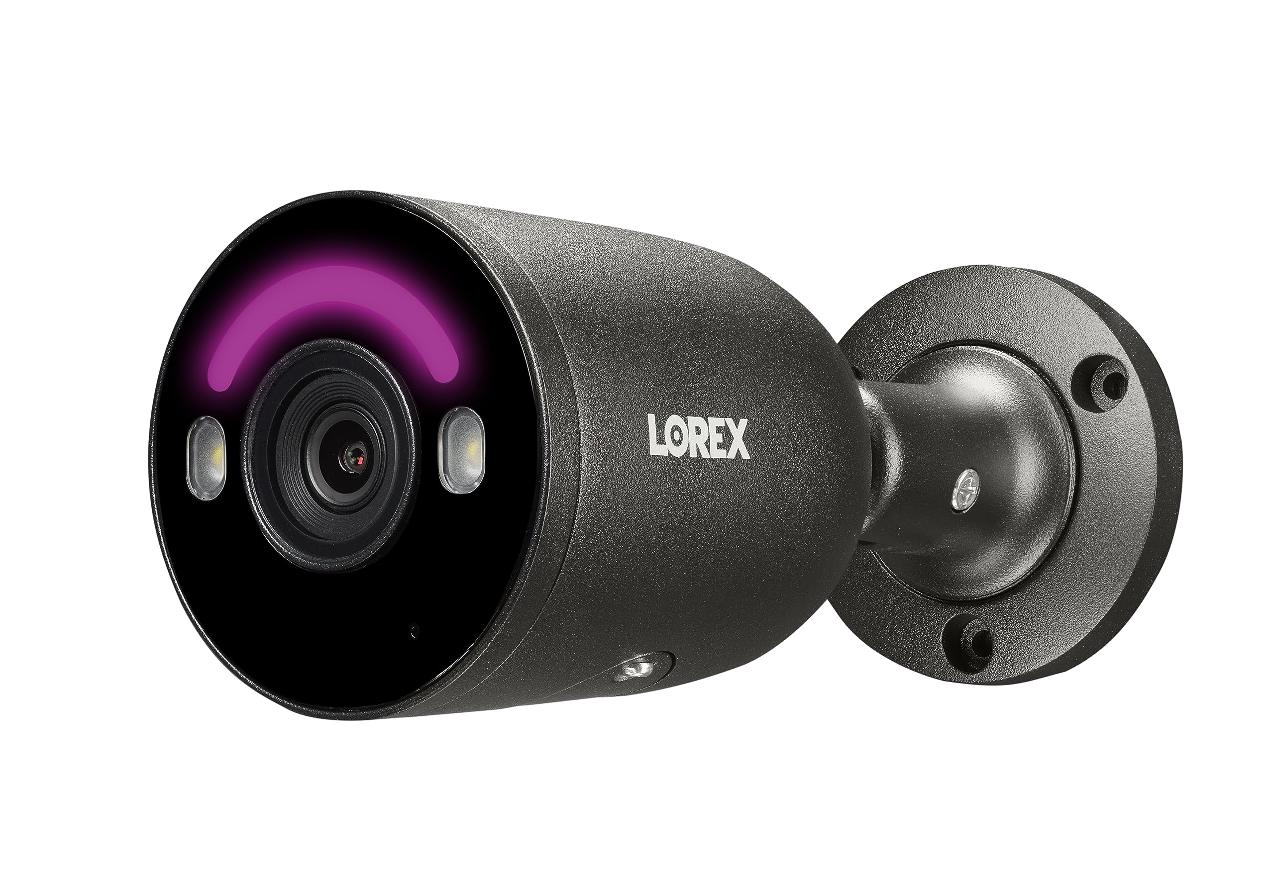 Lorex 4K 8MP Deterrence Bullet AI PoE IP Wired Add-On Metal Indoor/Outdoor Camera - Smart Security Lighting, Color Night Vision, Smart Motion Detection Plus, Two-Way Audio, IP67 Weatherproof Rated