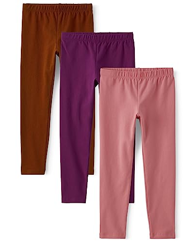 The Children's Place,Solid Color Leggings 3-Pack,HOT Spice | Lotus Flower | Magic Potion,Large (10/12)