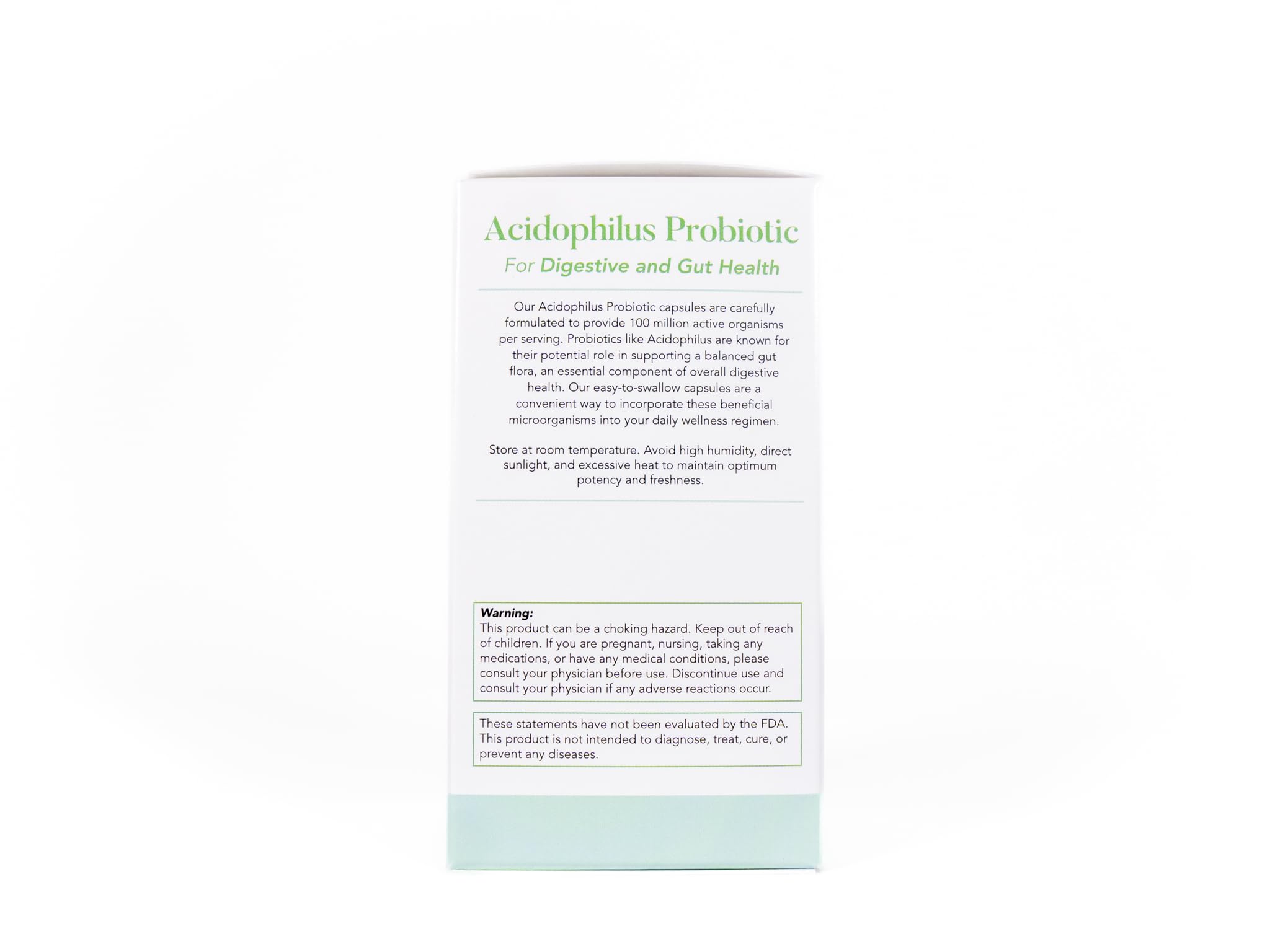 GSL Technology | Acidophilus Probiotic | 100 Million Active Organisms | Dietary Supplement for Gut Health | Made in The USA | 3 Pack of 60 Count (180 Capsules Total)