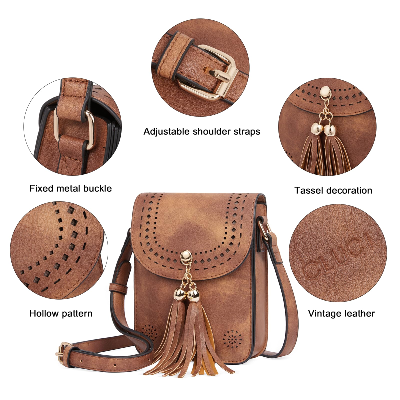 CLUCI Backpack Purse for Women Small Crossbody Bags for Women Trendy