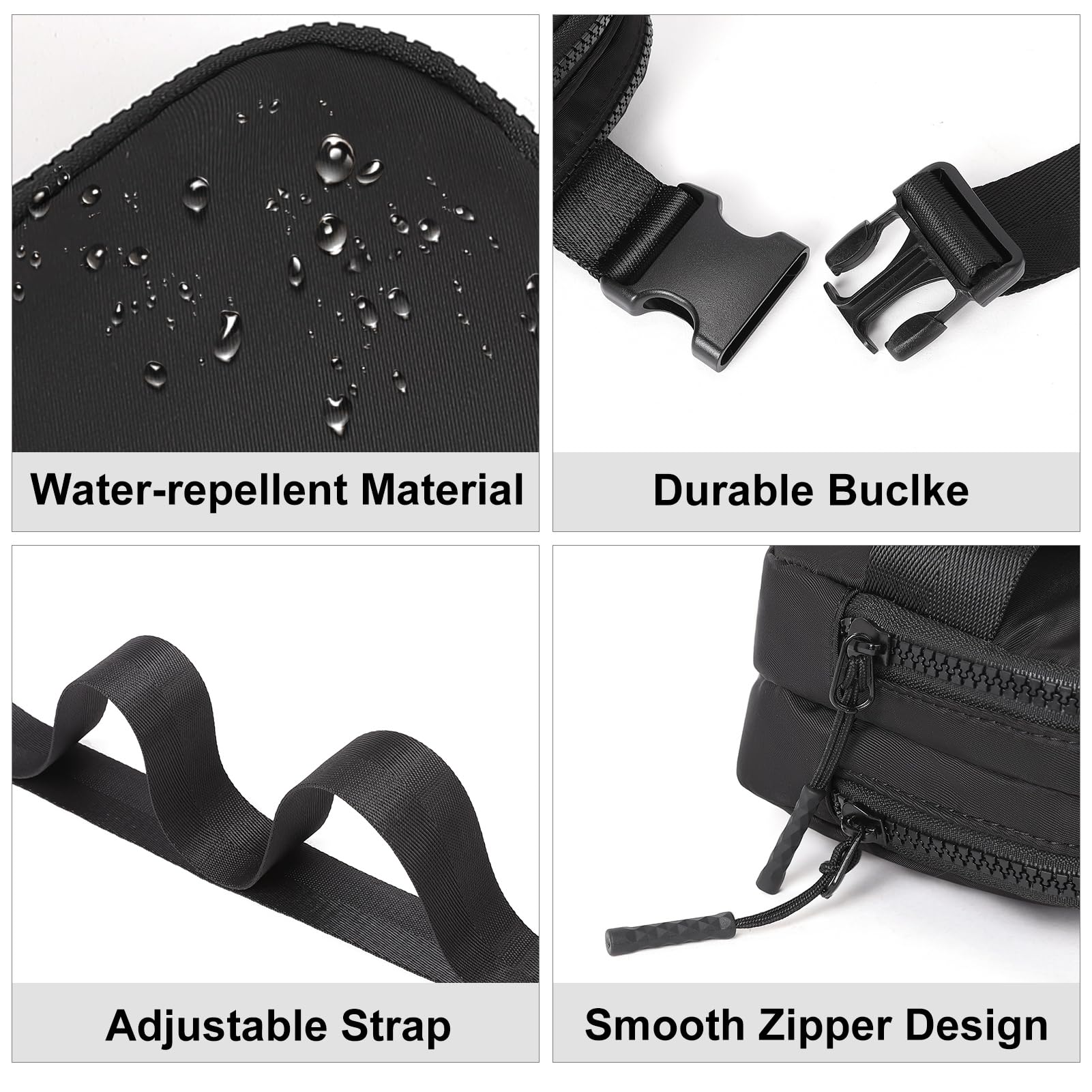 CLUCI Backpack Purse + Small Belt Bag for Women