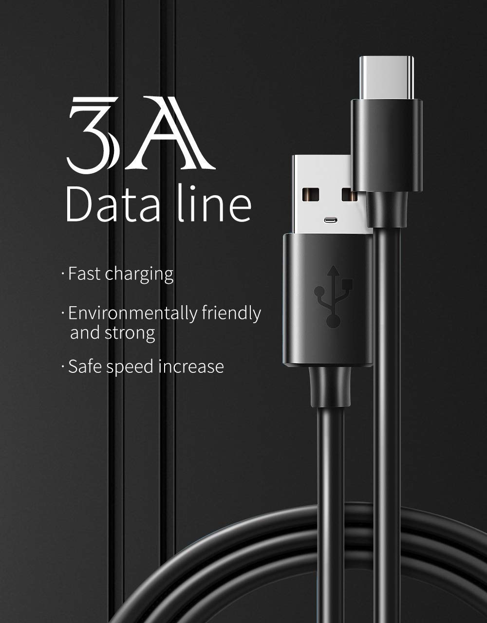 USB Type-C Data Cable Compatible with vivo V20 Fast 5Gbps Speeds! 1.2M/3.3Ft