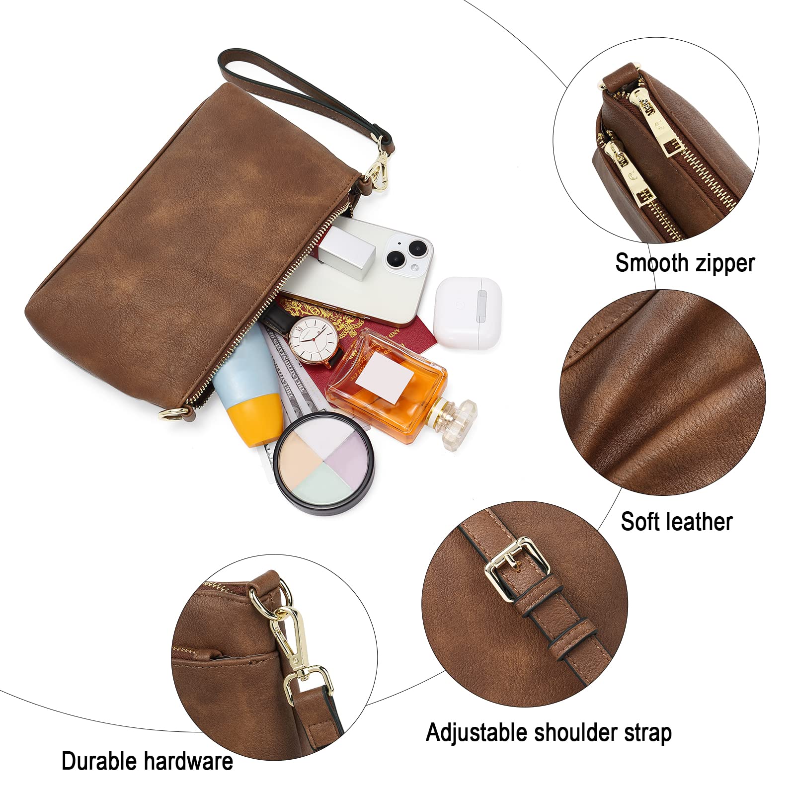 CLUCI Backpack Purse for Women Small Crossbody Purses for Women