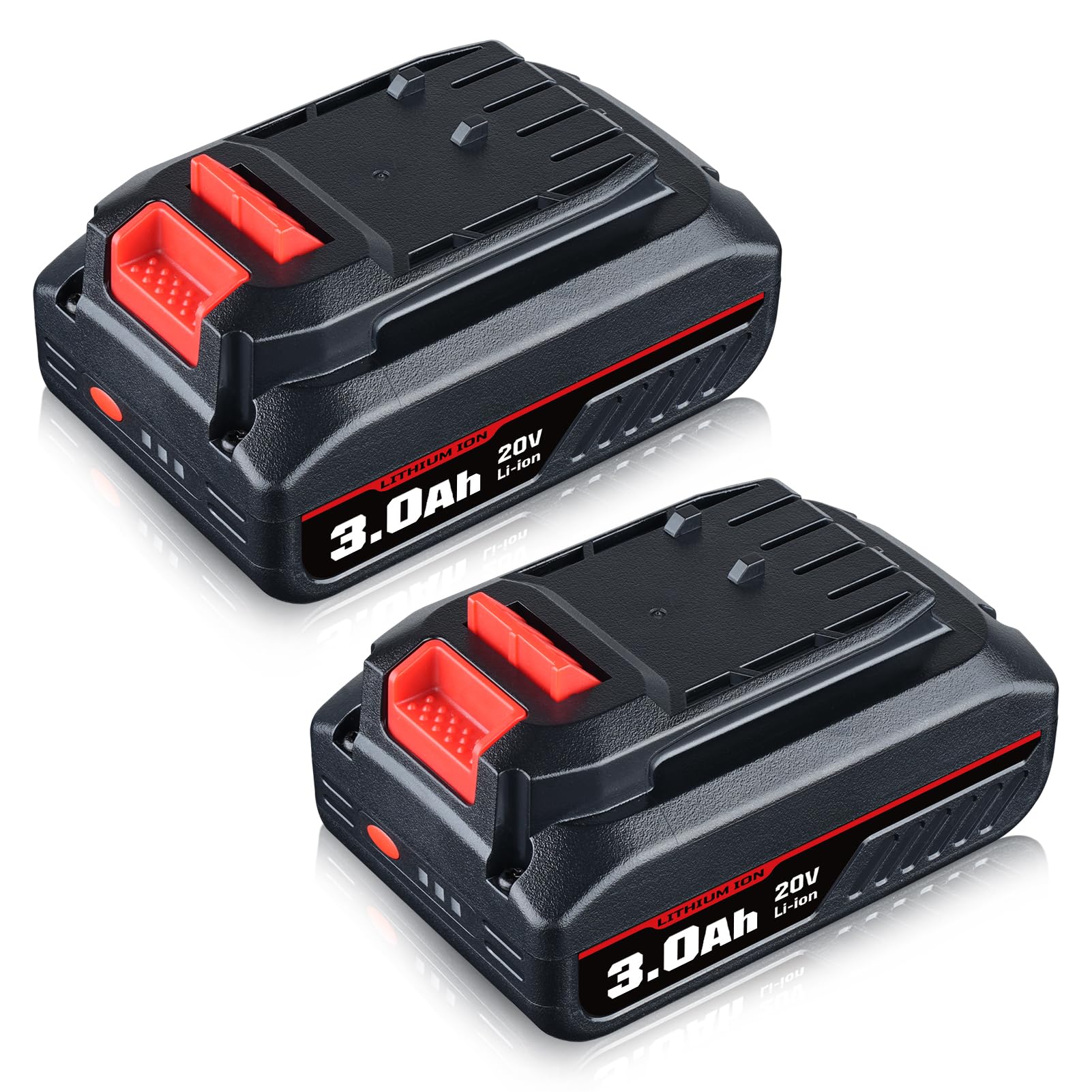VANTTECH 2Pack V20 3.0Ah 20V Lithium Replacement for Craftsman 20V MAX Battery CMCB202 CMCB201 CMCB204 CMCB205 CMCB204-2 CMCB206 CMCS500B Compatible with Craftsman V20 Cordless Power Tools.