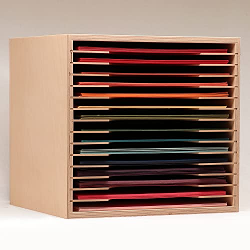 Stamp-n-Storage Paper Holder for 12x12 Paper - 15 Slot (Standard - Does not fit IKEA Kallax)
