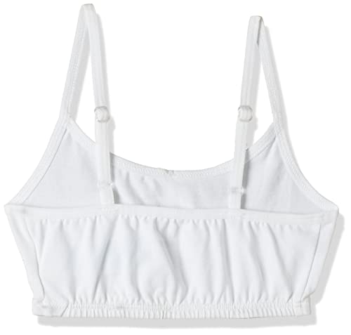 The Children's Place Big Girls' Bra (Pack of 2), White 9055, XL (14)