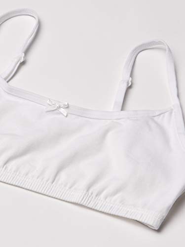 The Children's Place Big Girls' Bra (Pack of 2), White 9055, XL (14)