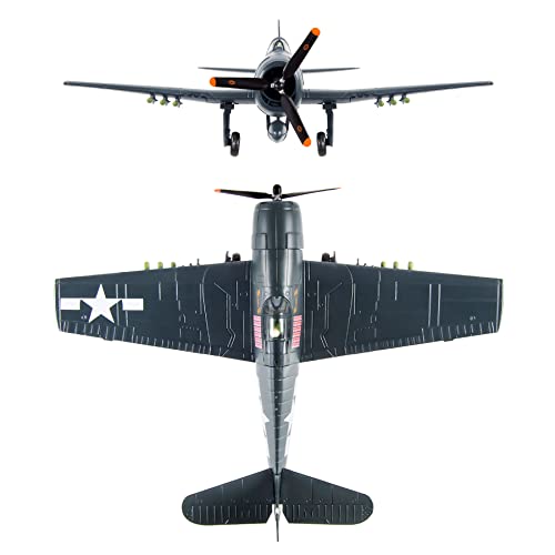 Busyflies Fighter Jet Model 1/72 Scale Grumman F6F Hellcat Plane Model Diecast Military Airplane Model for Collection and Gift