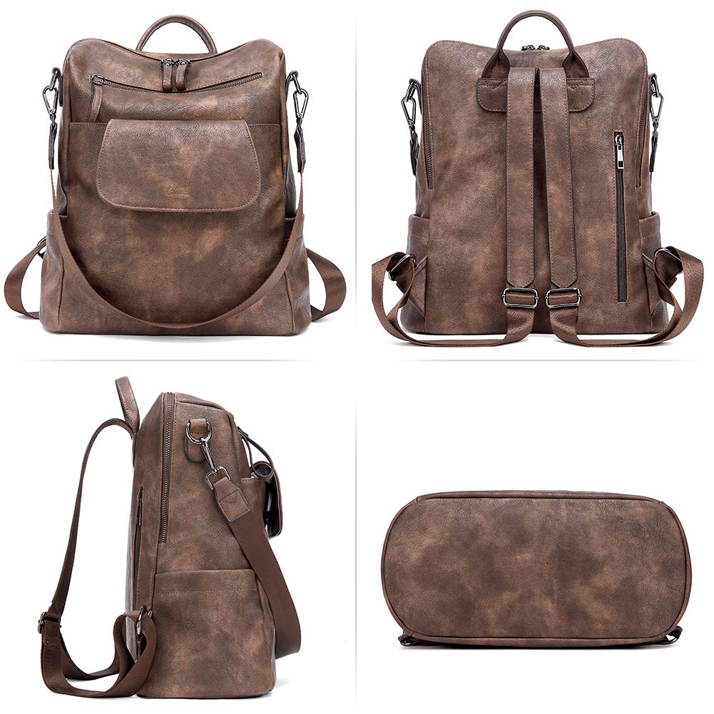 CLUCI Leather Backpack Purse for Women Small Sling Bag for Women Crossbody