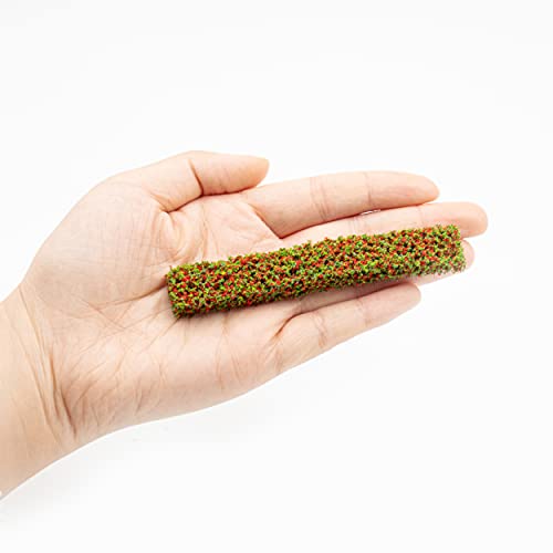 12 Pcs Miniature Shrub Strips Static Shrub Vegetation Groups Bush Model Static Scenery Model Aritificial Plants for DIY Architecture Building Model Railway Train Diorama Garden Scenery Landscape