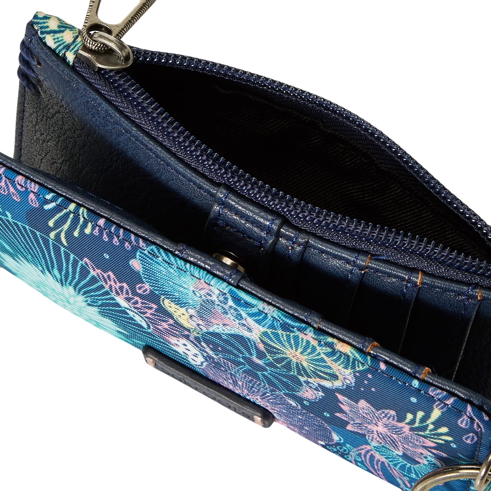 Sakroots womens Eco-twill Eco Twill Encino Essential Wallet, Royal Blue Seascape, One Size US