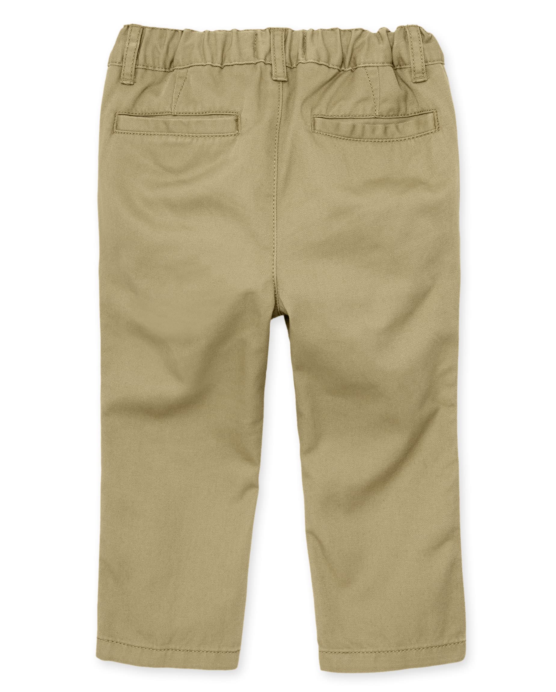 The Children's Place Baby Boys and Toddler Stretch Chino Pants, Flax Single, 3T US