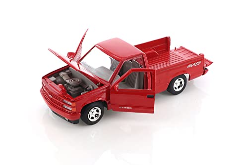 1992 Chevy 454SS Pick Up Truck, Red - Showcasts 73203 - 1/24 Scale Diecast Model Car by Motor Max