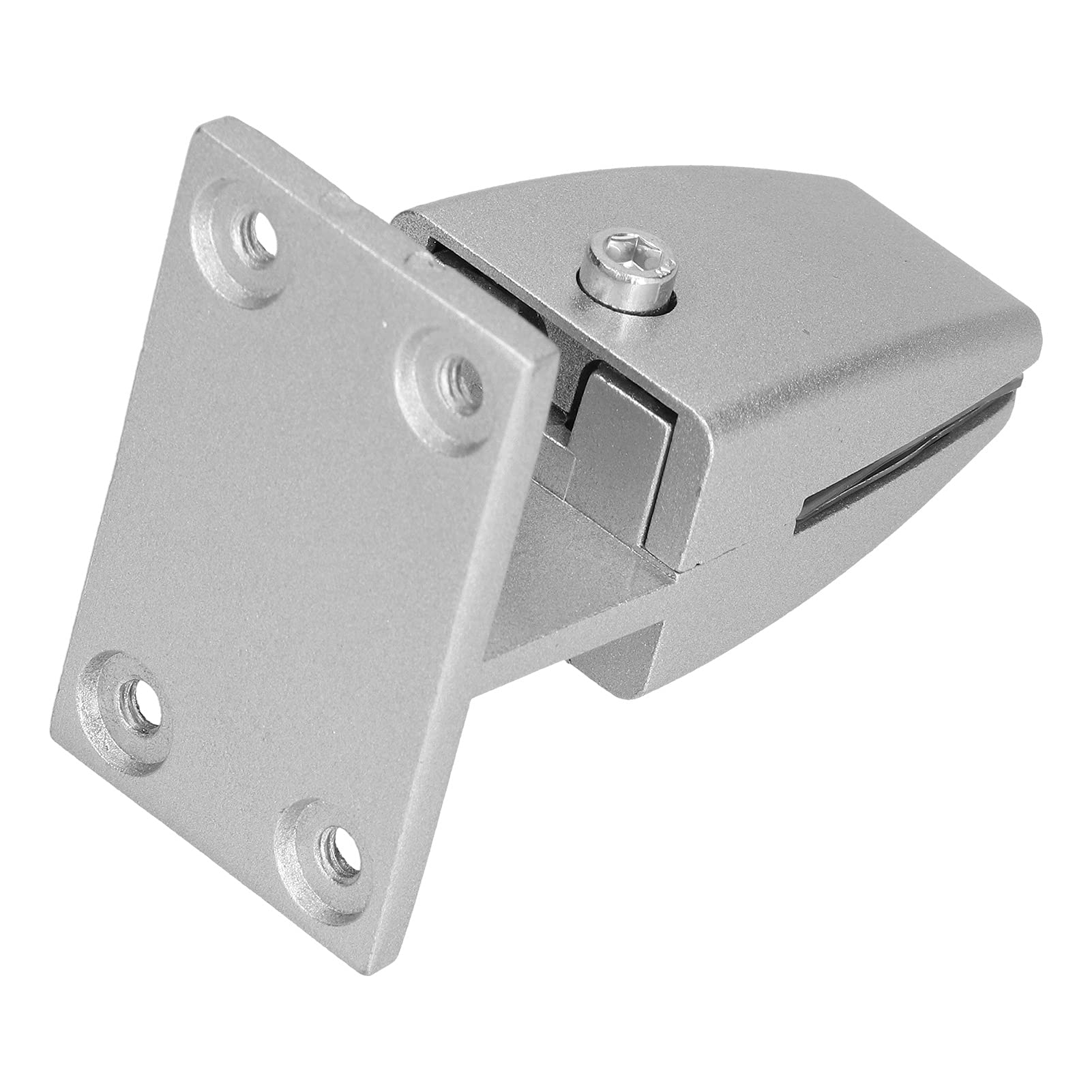 Haofy Desktop Partition Bracket Clip, 4 Pcs T-Shaped Aluminum Alloy Silver Desktop Screen Bracket Clip, Suitable for Office Classroom