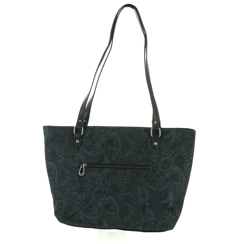 Sakroots womens Bag in Eco-twill, Large & Roomy With Zip Closure, Sustainable Durable Design, Lining Made fro Tote, Black Spirit Desert, One Size US