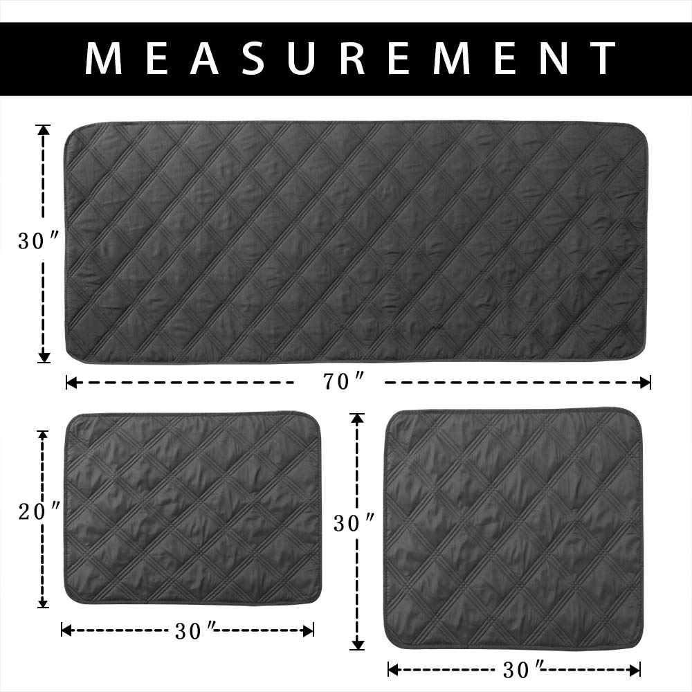 SUNNYTEX Waterproof & Reversible Dog Bed Cover Pet Blanket Sofa, Couch Cover Mattress Protector Furniture Protector for Dog, Pet, Cat(30"*70",Dark Grey/Grey)